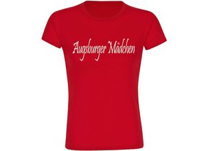 4068859150037 - multifanshop Kinder T-Shirt - Augsburg - Augsburger Mädchen - Druck weiß - Kind