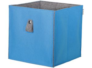 7640136841585 - Aufbewahrungsbox PHOENIX Atlanta blau (aquablau) B34cm H34cm T34cm Filz Aufbewahrungsboxen B H T 34 x 34 x 34 cm