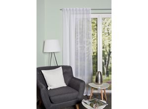 4056751421843 - Gardine HOME WOHNIDEEN DOLLY Gardinen Gr 145 cm Multifunktionsband 140 cm weiß Transparente Gardinen transparent