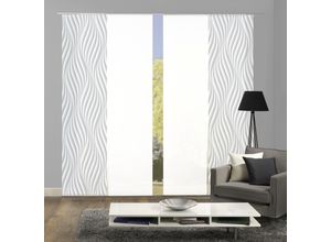 4056751261425 - Schiebegardine HOME WOHNIDEEN WAVES Gardinen grau Fertiggardine Flächenvorhang Gardine Plissee Sonnenschutz-Plissee nach Räumen HxB 245x60 inkl Befestigungszubehör 4056751261425 - Schiebegardine HOME WOHNIDEEN WAVES Gardinen grau Fertiggardine Flächenvorhang Gardine Plissee Sonnenschutz-Plissee nach Räumen HxB 245x60 inkl Befestigungszubehör