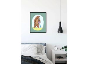 4055065154201 - Bild KOMAR Lili and Bear bunt (farbe bild(er) bunt) B30cm H40cm Holz Papier Bilder Wandbild zur Dekoration - ohne Rahmen