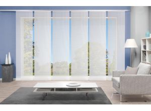 4056751298551 - Schiebegardine VISION S 6ER SET ROM Gr 1 weiß B60cm H260cm Polyester Gardinen HxB 260x60 Schiebevorhang 6er Set Uni