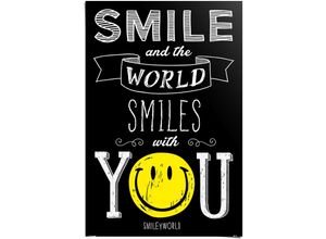 8714597501827 - Poster REINDERS Smiley world smiles with you schwarz (farbe bild(er) schwarz) B61cm H915cm Papier Bilder