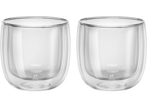 4009839326028 - Teeglas ZWILLING Gläser-Set Sorrento 2er Set transparent B92cm H084cm Ø87cm Borosilikatglas Trinkgefäße doppelwandig Fassungsvermögen je Glas ca 240 ml