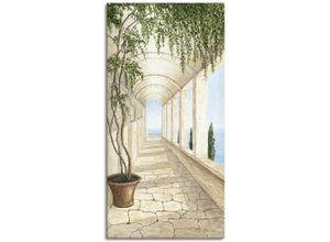 4055327160544 - Wandbild ARTLAND Capri Bilder Gr B H 30 cm x 60 cm Leinwandbild Gebäude 1 St beige (naturfarben) Bild Metallbild Metallbilder Bilder als Alubild Leinwandbild Wandaufkleber oder Poster in versch Größen