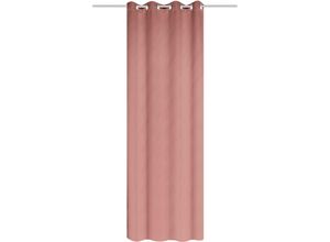 4056751482622 - Vorhang HEINE HOME Gardinen Gr 235 cm Ösen 140 cm rosa (altrose) Ösen