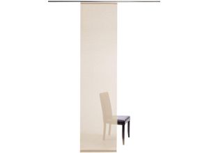4043343580217 - Schiebegardine Manhattan Gardinen Gr 245 cm Klettband 60 cm beige (creme) Schiebegardinen transparent Gardine modern Wohnzimmer Schlafzimmer