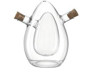 4002541187086 - Menage-Set LEONARDO CUCINA transparent (klar) B11cm H16cm Ø11cm Menage-Sets Essig Öl Flasche 2in1 157 cm
