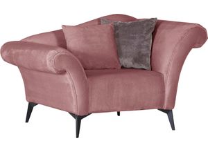 4018711000307 - Sessel GUTMANN FACTORY rosa (rosé weiß grau) B138cm H83cm T85cm 100% Polyester Sessel