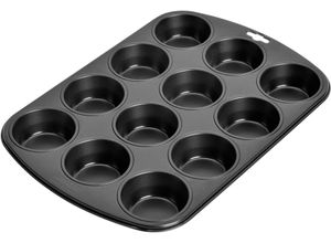 4006932646206 - Muffinform KAISER BACKFORMEN Inspiration Küchenformen Gr B L 27 cm x 38 cm schwarz Muffinform Muffinformen Küchenformen für 12 Muffins oder Cupcakes Made in Germany