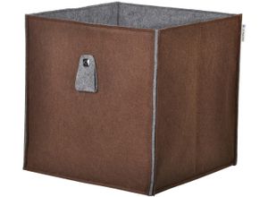 7640136840571 - Aufbewahrungsbox PHOENIX Atlanta braun (mocca) B34cm H34cm T34cm Filz Aufbewahrungsboxen B H T 34 x 34 x 34 cm