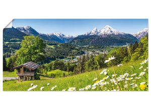 4057738317395 - Wandbild ARTLAND Landschaft in den Bayerischen Alpen Bilder Gr B H 60 cm x 30 cm Poster Berge Querformat 1 St grün Bild Leinwandbild Kunstdrucke Bilder als Alubild Leinwandbild Wandaufkleber oder Poster in versch Größen