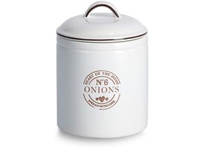 4003368193632 - Vorratsdose ZELLER PRESENT Onions Lebensmittelaufbewahrungsbehälter weiß Vorratsdosen für Zwiebeln 1620 ml