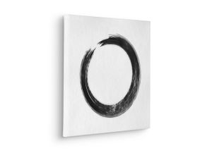 4055065030772 - Leinwandbild KOMAR Circular - Größe 40 x 40 cm schwarz (farbe bild(er) schwarz weiß) B40cm Papier Holz Bilder Keilrahmenbild mi Echtholzrahmen