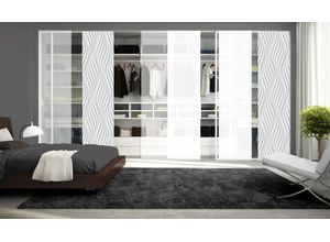 4056751261449 - Schiebegardine HOME WOHNIDEEN WAVES Gr 1 grau B60cm H245cm Polyester Gardinen HxB 245x60 inkl Befestigungszubehör