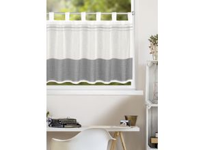 4005241864455 - Panneaux Cintia Gr 1 grau (anthrazit) B140cm H45cm Polyester Gardinen Fertigschal