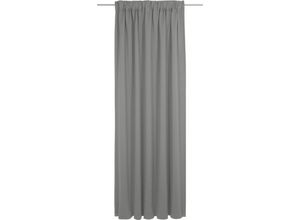 4004567478063 - Vorhang WIRTH Uni Collection light Gardinen Gr 175 cm Multifunktionsband 142 cm grau (dunkelgrau) Schlafzimmergardinen nach Maß