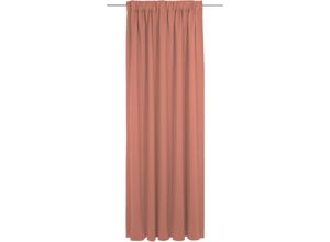 4004567472849 - Vorhang WIRTH Uni Collection light Gardinen Gr 355 cm Multifunktionsband 142 cm orange Schlafzimmergardinen nach Maß