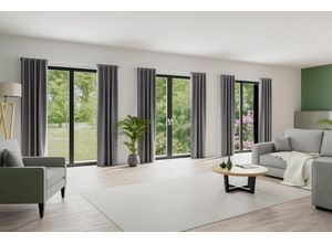 4043343677429 - Vorhang Kalin Gr 1 grau B140cm H245cm Obermaterial 100% Polyester Gardinen Fertigschal
