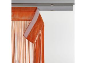 4016318302367 - Schiebegardine String Gardinen Gr 245 cm Klettband 60 cm orange Schiebegardinen transparent Gardine HxB 245x60