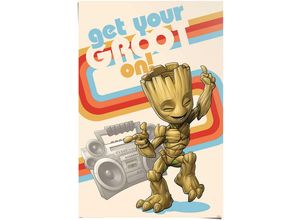 8714597585964 - Poster REINDERS Get your Groot on Guardians of the Galaxy - Baby Groot - Ich bin Groot bunt (farbe bild(er) mehrfarbig) B61cm H915cm Papier Bilder