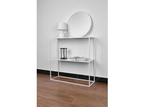 4251820308708 - Konsolentisch MIRRORS AND MORE Alexis weiß Tische modernes Metallregal 4251820308708 - Konsolentisch MIRRORS AND MORE Alexis weiß Tische modernes Metallregal