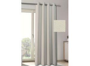 4025358024863 - Vorhang MY HOME MAILAND silber (silberfarben) B140cm H235cm Polyester Gardinen blickdicht verschiedene Farben 140 x 235 Sicht- und Lichtschutz