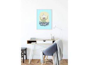 4055065154225 - Bild KOMAR Paper Ship bunt (farbe bild(er) bunt) B40cm H50cm Papier Holz Bilder Wandbild zur Dekoration - ohne Rahmen