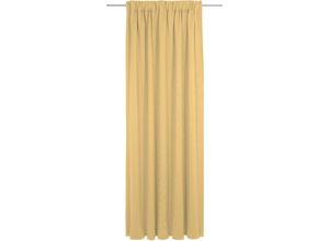 4004567471729 - Vorhang WIRTH Uni Collection light gelb (quitte) Gardinen 315cm Multifunktionsband 142cm Baumwolle (Bio-Baumwolle) nach Maß B142cm H315cm