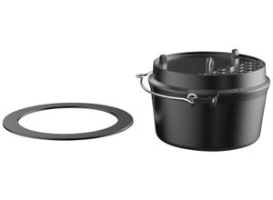 4011964782303 - Kochtopf TEPRO Guss-Dutch-Oven-Einleger schwarz B325cm H184cm L31cm Töpfe BxLxH 325x31x184 cm