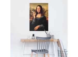 8714597310061 - Poster REINDERS Poster Mona Lisa joint Bilder Gr B H 61 cm x 915 cm Menschen 1 St braun Poster