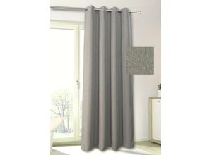 4025358024870 - Vorhang MY HOME MAILAND beige (greige) B140cm H235cm Polyester Gardinen blickdicht verschiedene Farben 140 x 235 Sicht- und Lichtschutz