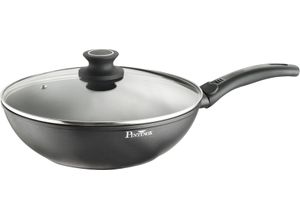8007163278255 - Wok PINTINOX Power Aluminium Pfannen schwarz (schwarz transparent) Woks 2-lagige Antihaftbeschichtung mit Glasdeckel Ø 30 cm Induktion 8007163278255 - Wok PINTINOX Power Aluminium Pfannen schwarz (schwarz transparent) Woks 2-lagige Antihaftbeschichtung mit Glasdeckel Ø 30 cm Induktion