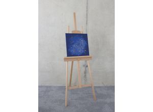 4055065032271 - Leinwandbild KOMAR The Mandalorian Grogu Constellation - Größe 40 x 40 cm bunt (farbe rahmen braun farbe bild(er) bunt) B40cm H40cm T2cm Papier Holz Bilder Keilrahmenbild mit Echtholzrahmen Kinderzimmer