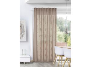 4005241870517 - Gardine Edvin Gr 1 beige B135cm H245cm Polyester Gardinen Fertigschal