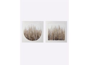 6930597950508 - Gemälde HEINE HOME weiß Bilder B H T 80cm x 80cm x 3cm B80cm H80cm T3cm