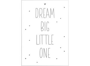8714597575682 - Wandbild REINDERS Slim Frame White 50x70 Dream Big Little One Bilder Gr B H T 50 cm x 70 cm x 2 cm Hochformat weiß Kunstdrucke Bilder