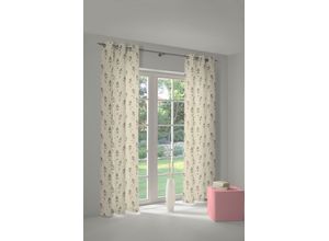 4004567290245 - Vorhang ADAM Ballerina Gr 1 rosa B145cm H145cm Jacquard Baumwolle (Bio-Baumwolle) Gardinen aus 100% Bio-Baumwolle