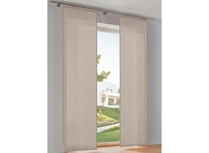 6930325798877 - Schiebegardine HEINE HOME Gr 1 grau (taupe) B60cm H145cm Polyester Gardinen