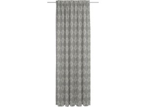4004567309282 - Vorhang ADAM Romantic Puligny light Gr 1 grau (dunkelgrau) Gardinen 145cm Multifunktionsband 142cm Baumwolle nachhaltig aus Bio-Baumwolle B142cm H145cm