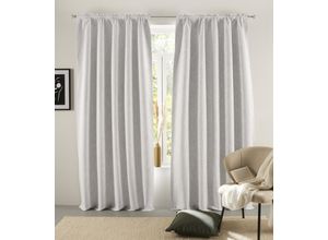 4068223948611 - Verdunkelungsvorhang Marusha Gr 2 beige (creme) B135cm H175cm Polyester Polyester LEGER HOME BY LENA GERCKE Gardinen Verdunkelnder Vorhang blickdicht Leinenoptik verschiede Größen