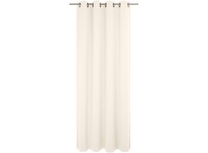 4004567248444 - Vorhang WIRTH Newbury Gr 1 beige (creme) Gardinen 145cm Ösen 130cm Baumwolle Polyester B130cm H145cm