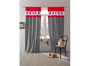 4068222451686 - Gardine HOME AFFAIRE Holly Gr 1 rot B145cm H110cm Baumwolle (Bio-Baumwolle) Gardinen 4068222451686 - Gardine HOME AFFAIRE Holly Gr 1 rot B145cm H110cm Baumwolle (Bio-Baumwolle) Gardinen