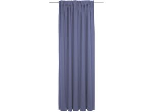 4004567314460 - Vorhang ADAM Uni Collection Gr 1 blau (royalblau) Gardinen 145cm Multifunktionsband 142cm Baumwolle nachhaltig aus Bio-Baumwolle B142cm H145cm