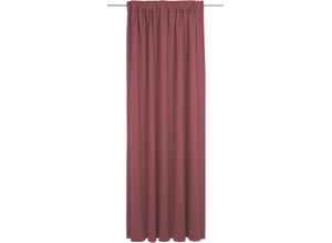 4004567312510 - Vorhang ADAM Uni Collection Gardinen Gr 145 cm Multifunktionsband 142 cm rot Esszimmergardinen nachhaltig aus Bio-Baumwolle