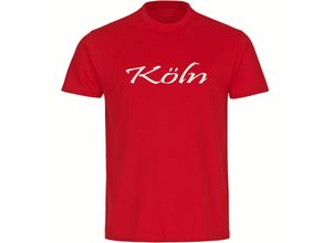 4068859159931 - multifanshop Kinder T-Shirt - Köln - Schriftzug - Druck weiß - Kind