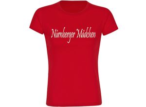 4068859155780 - multifanshop Kinder T-Shirt - Nürnberg - Nürnberger Mädchen - Druck weiß - Kind