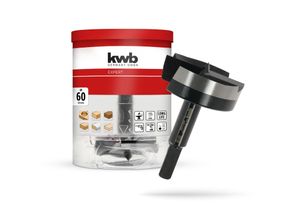 4009317064602 - Forstnerbohrer Ø 60 mm Topfbohrer (für Holz geschmiedeter Bohrkopf Spezialanschliff schnelle ausrissfreie Bohrlöcher 4-seitig geschliffene Zentrierspitze für Akkuschrauber & Bohrmaschinen)