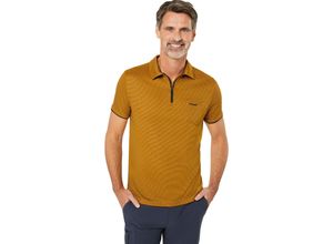 9010497206770 - Herren Funktionspolo mit Zipper   gelb   Größe XL