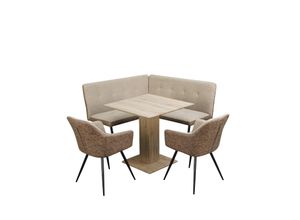 4255701916914 - Sitzgruppe Taupe Antikbraun Joschka